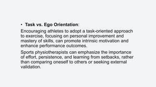 Psychological aspects of Exercise I Sports Psychology | PPTX