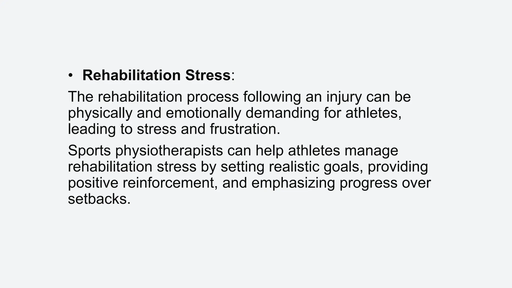 Psychological aspects of Pain, Anxiety, Stress, Motivation I Sports ...