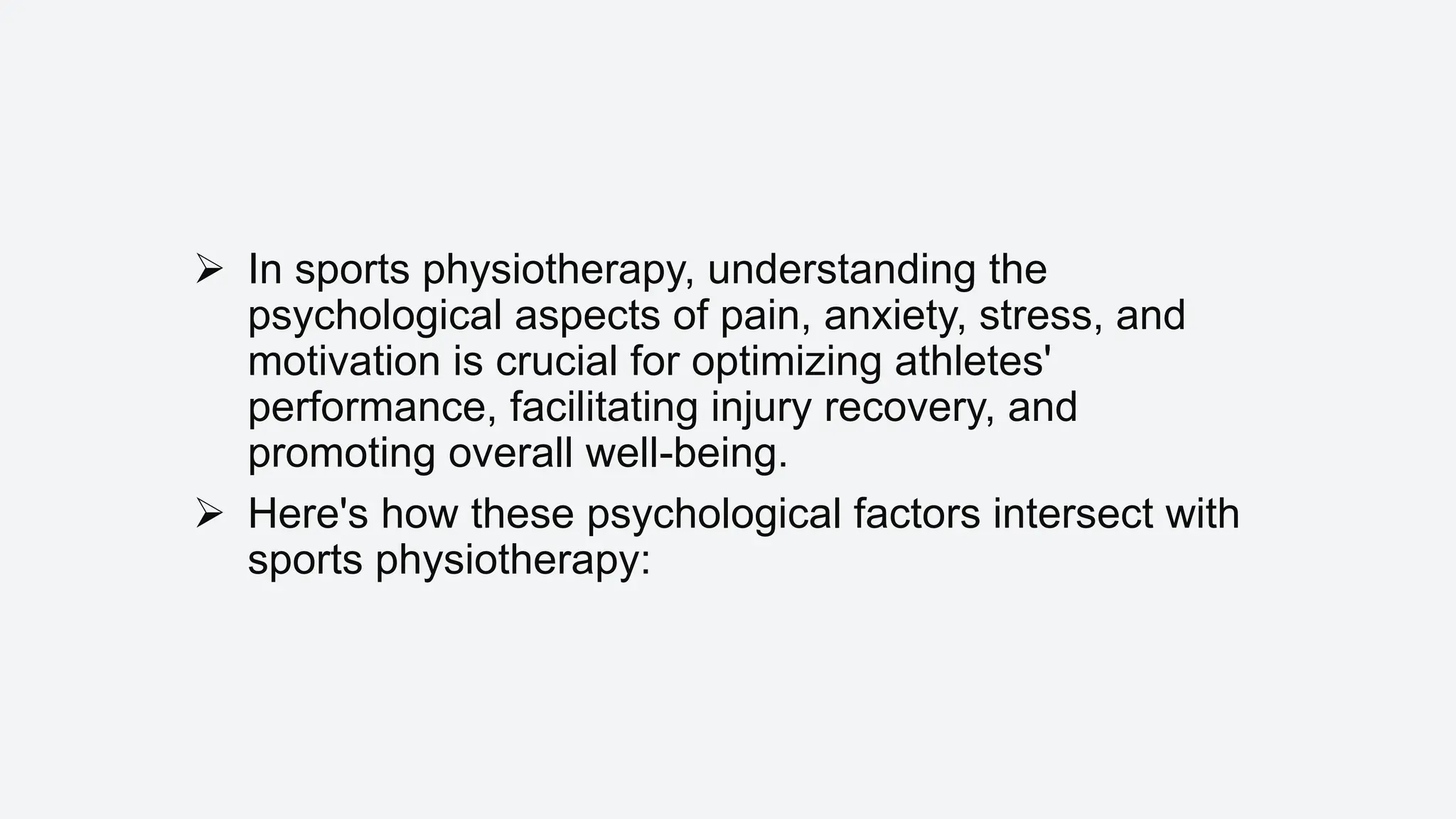 Psychological aspects of Pain, Anxiety, Stress, Motivation I Sports ...