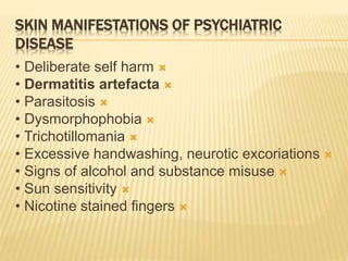 Psychological aspects of skin disease | PPTX