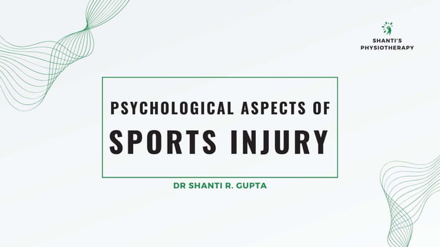 Psychological aspects of Sports Injury.pptx | Mental Health | Diseases ...