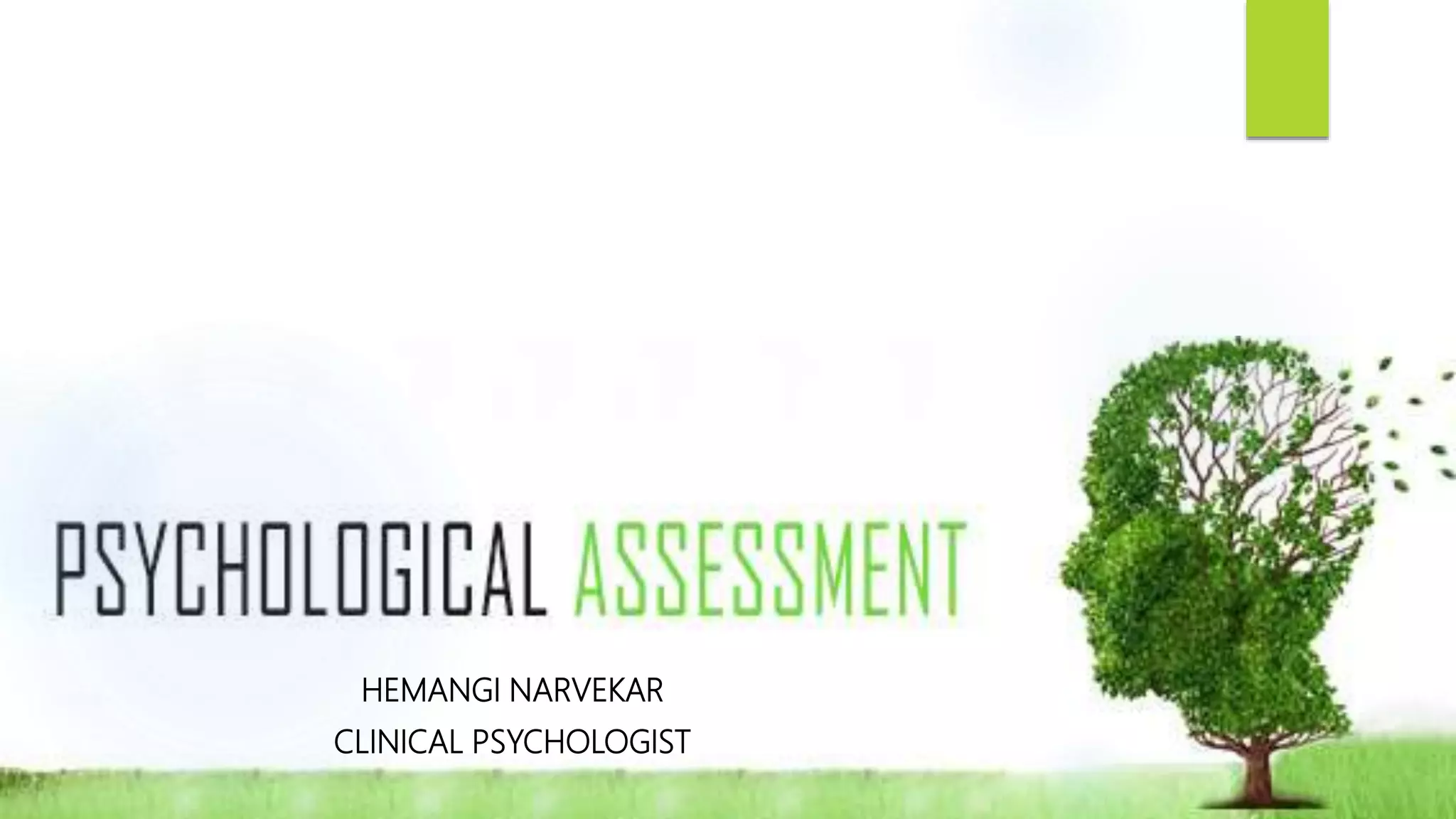 Psychological Assessment | PPTX