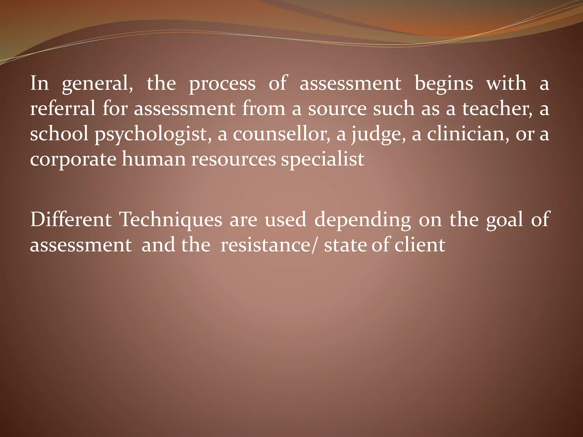 Psychological assessment introduction | PPTX