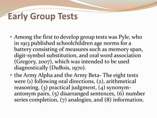 Psychological assessment introduction | PPTX