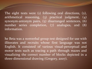 Psychological assessment introduction | PPTX