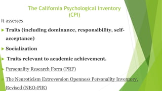 Psychological assessment and test | PPTX