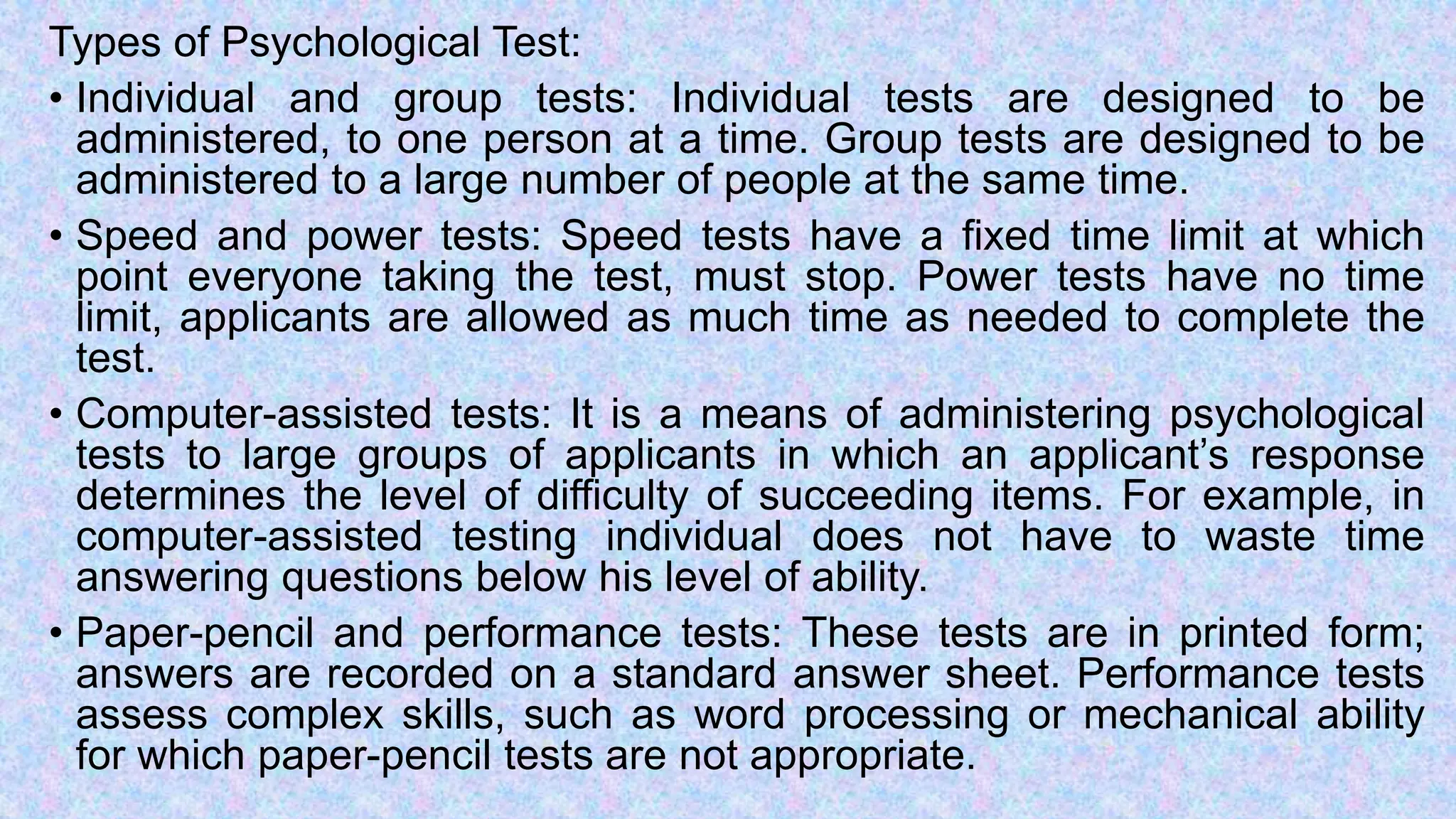 PSYCHOLOGICAL ASSESSMENT AND TESTS.pptx