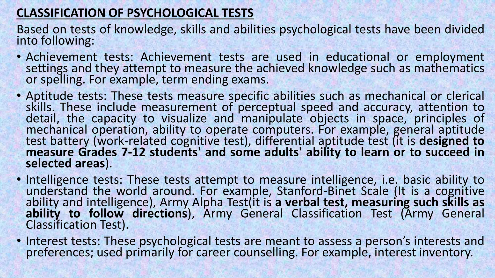 PSYCHOLOGICAL ASSESSMENT AND TESTS.pptx