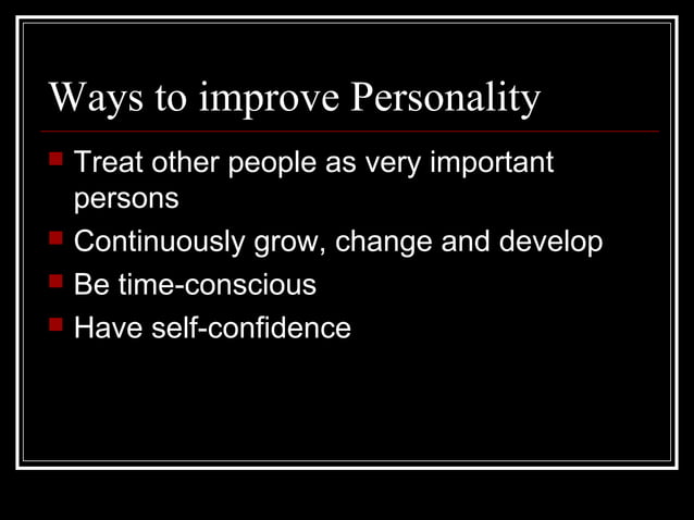 Psychological attributes of personality | PPT | Mental Health ...