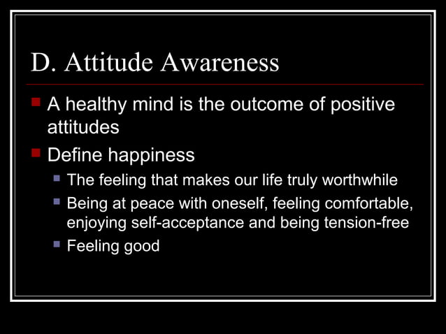 Psychological attributes of personality | PPT | Mental Health ...
