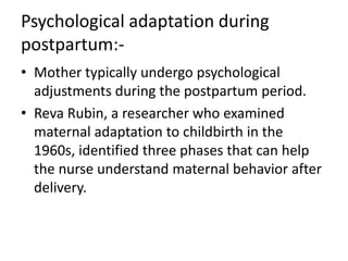 Psychological changes during puerperium1 | PPTX