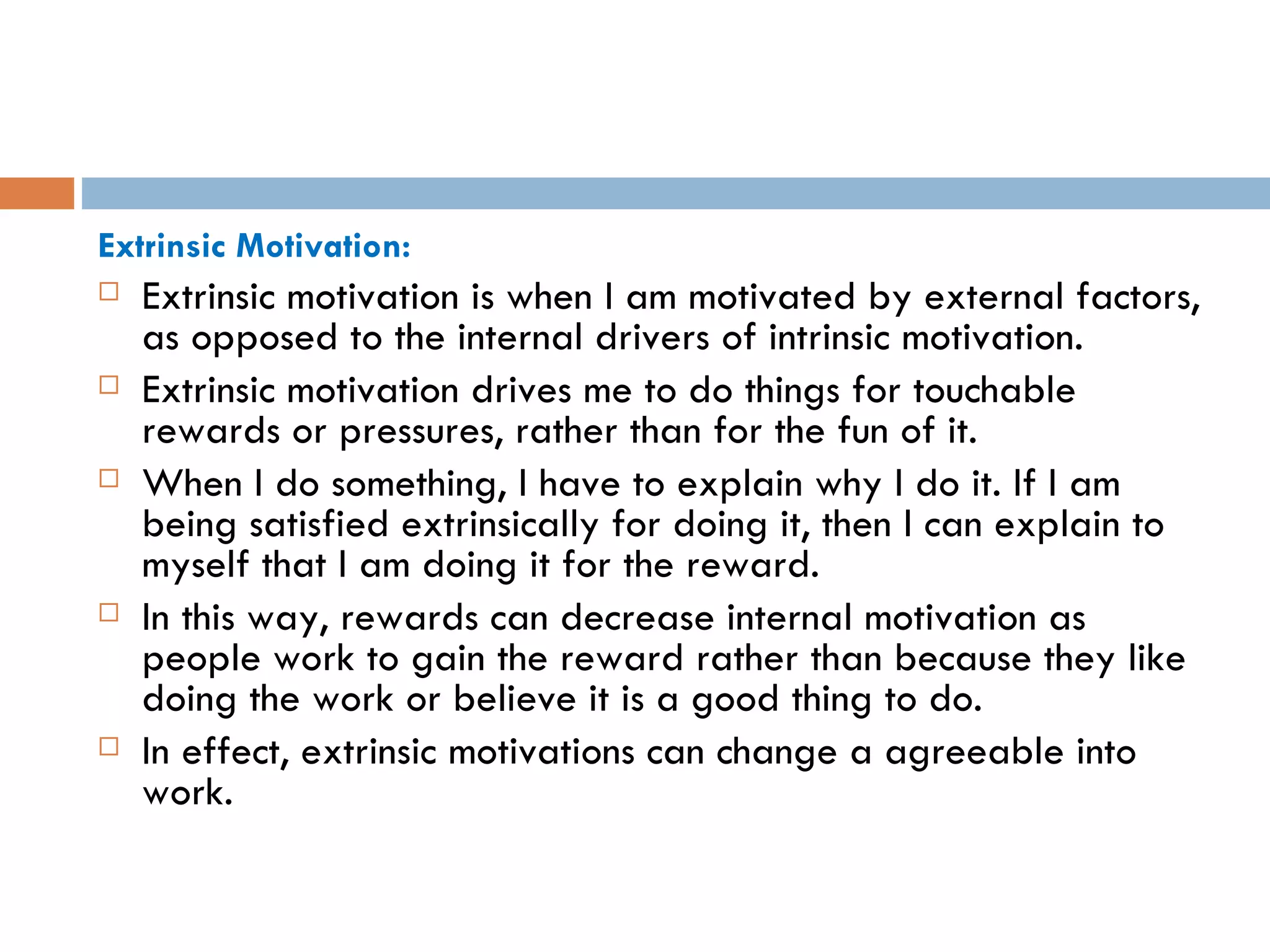 Psychological Concepts - Motivational Theory | PPT
