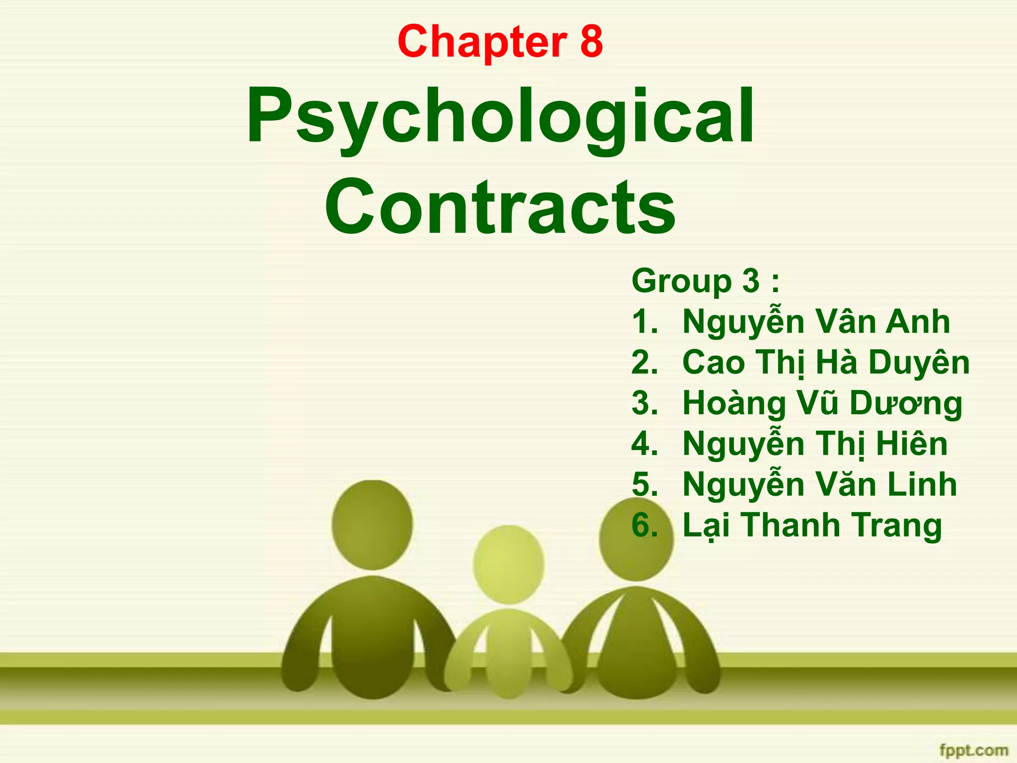 Psychological contract | PPT