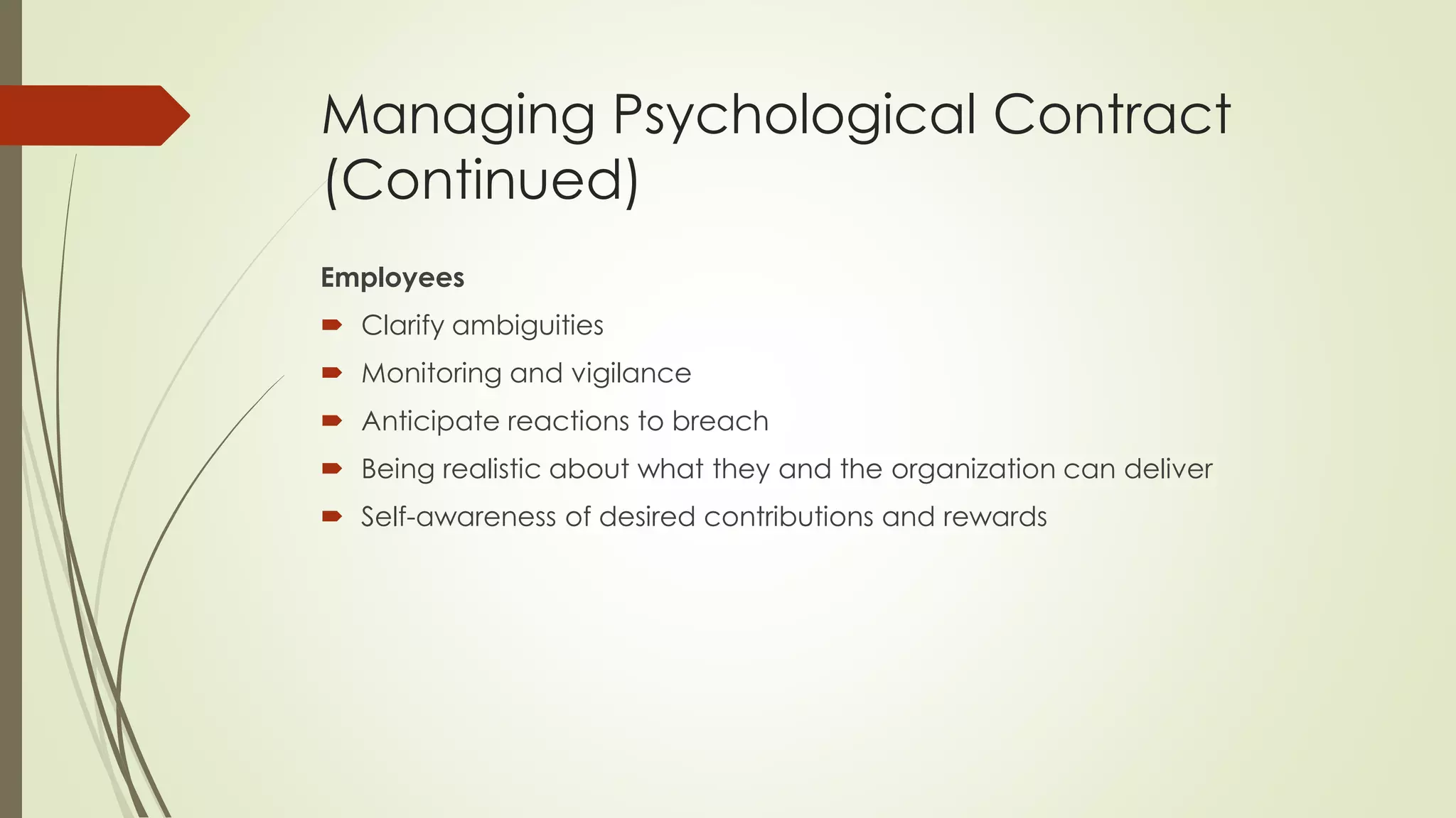 Psychological contract Human Resources | PPTX