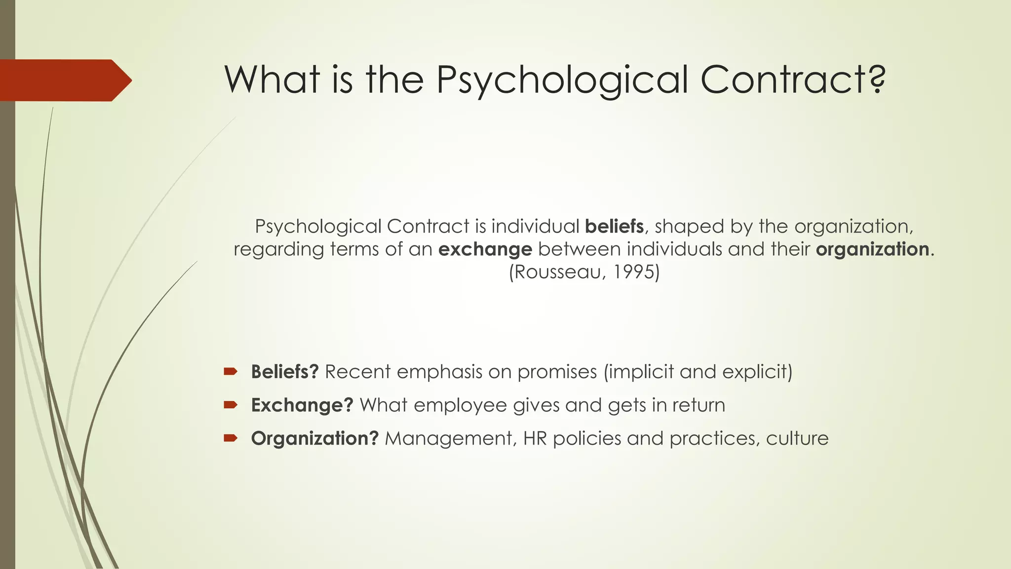 Psychological contract Human Resources | PPTX