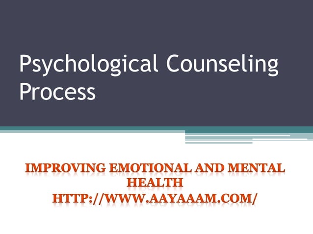 Psychological Counseling Process | PPTX