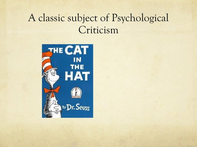 Psychological criticism | PPT | Books and Literature