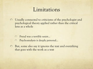 Psychological criticism | PPT