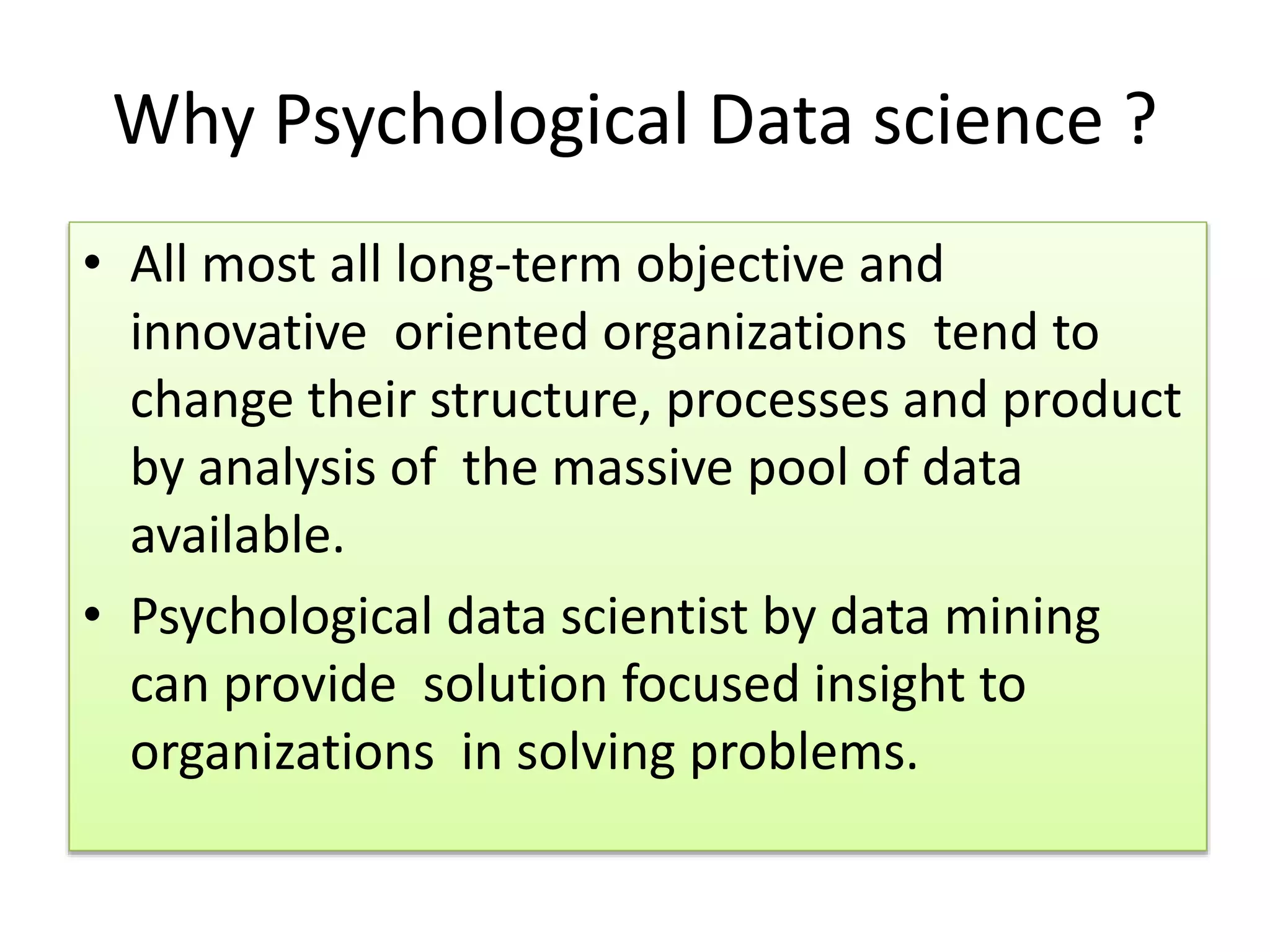 Psychological data science | PPT