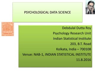 Psychological data science | PPSX | Information Services Industry ...