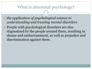 Psychological disorder | PPT
