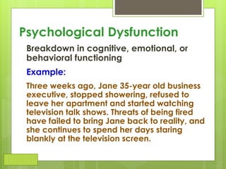 Psychological disorders | PPT