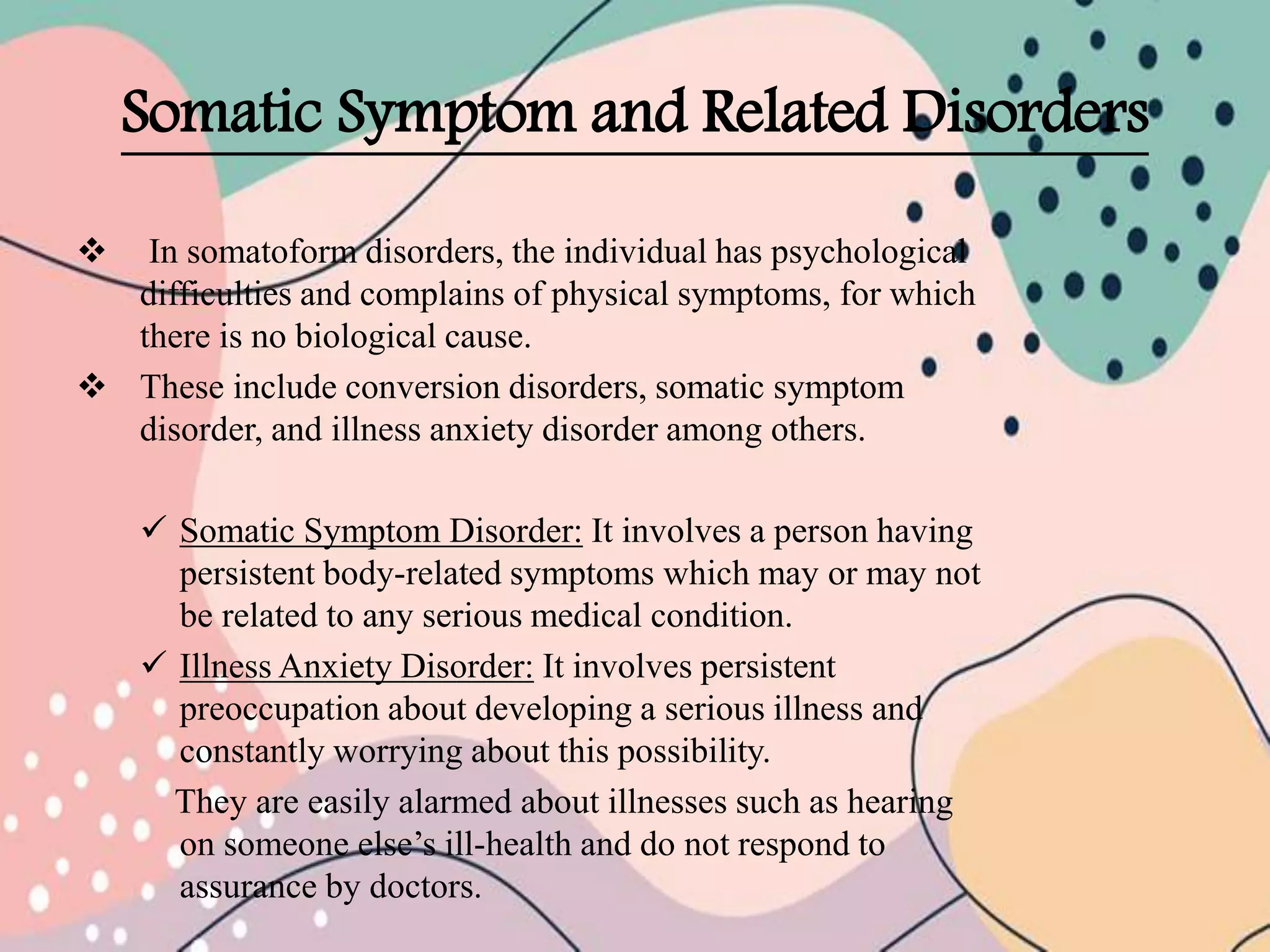 Major Psychological Disorders | PPTX