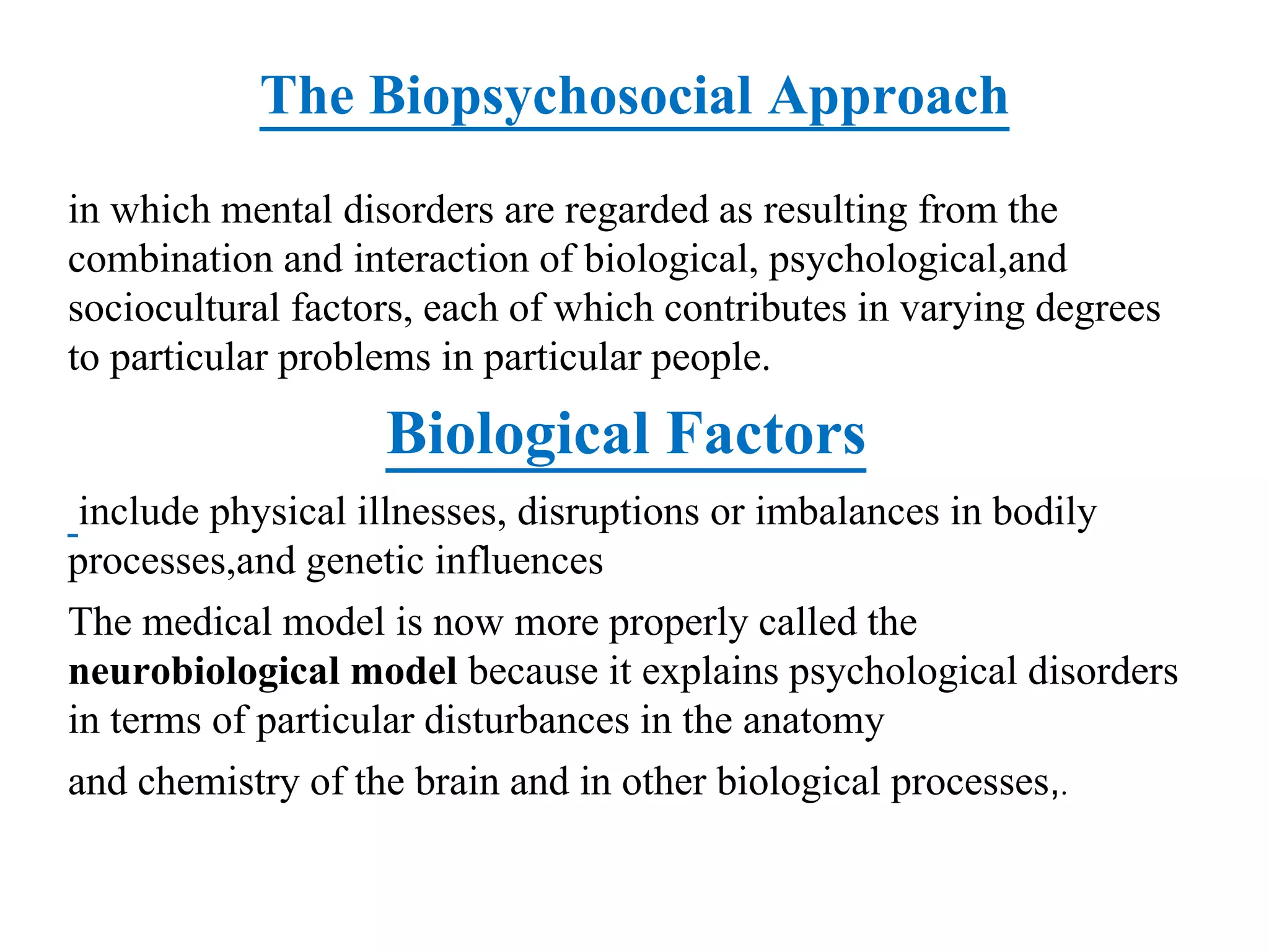 Psychological disorders and treatment | PPTX