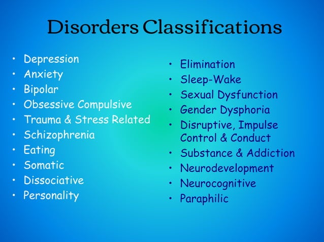 Psychological Disorders dsm 5.pptx | Free Download