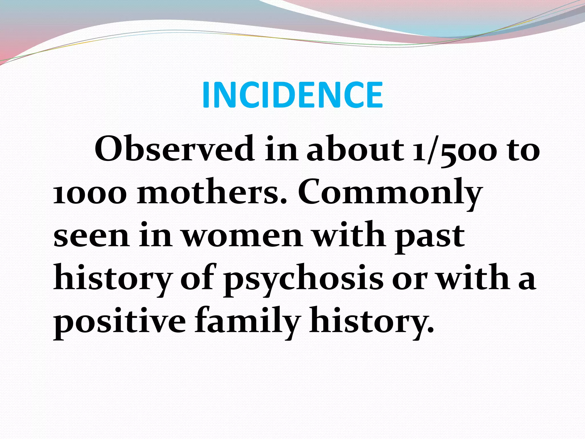 Psychological disorders during puerperium | PPTX