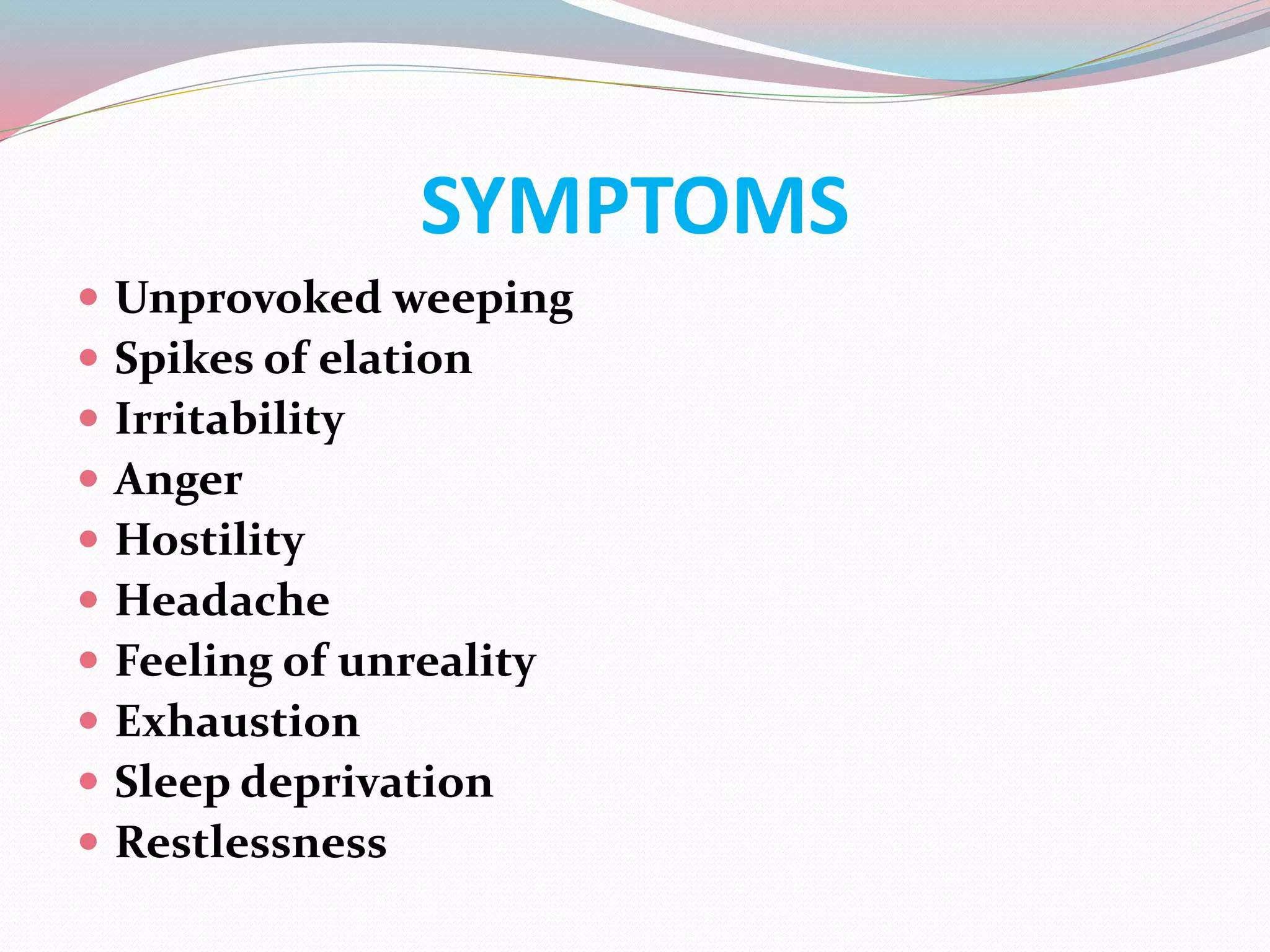 Psychological disorders during puerperium | PPTX