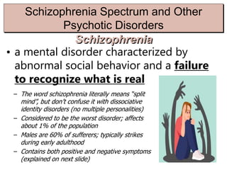Mental health disorders of psychology and psychological disorders | PPT
