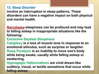 Complete Psychological Disorders List | PPTX