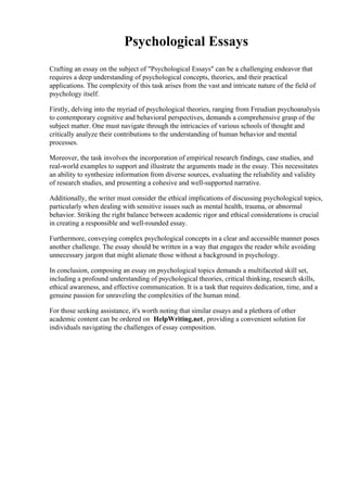 Psychological Essays.pdf