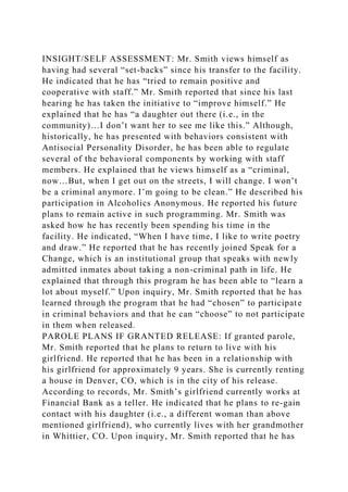 Psychological Evaluation and Risk AssessmentBoard of Parole.docx