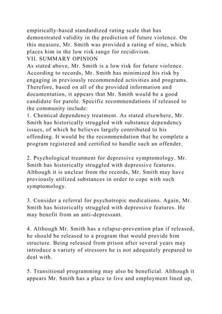 Psychological Evaluation and Risk AssessmentBoard of Parole.docx