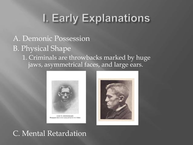 Psychological explanations of criminal behavior | PPTX