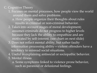 Psychological explanations of criminal behavior | PPTX