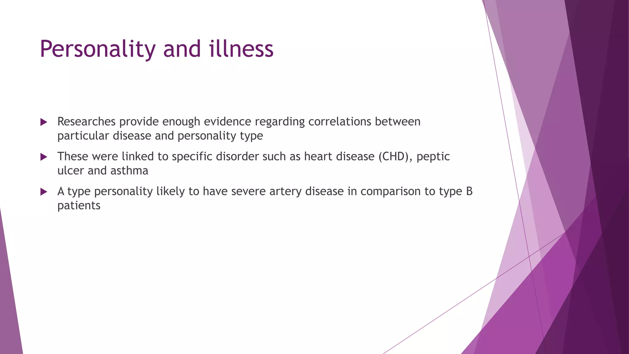 Psychological Factors influence on health | PPTX