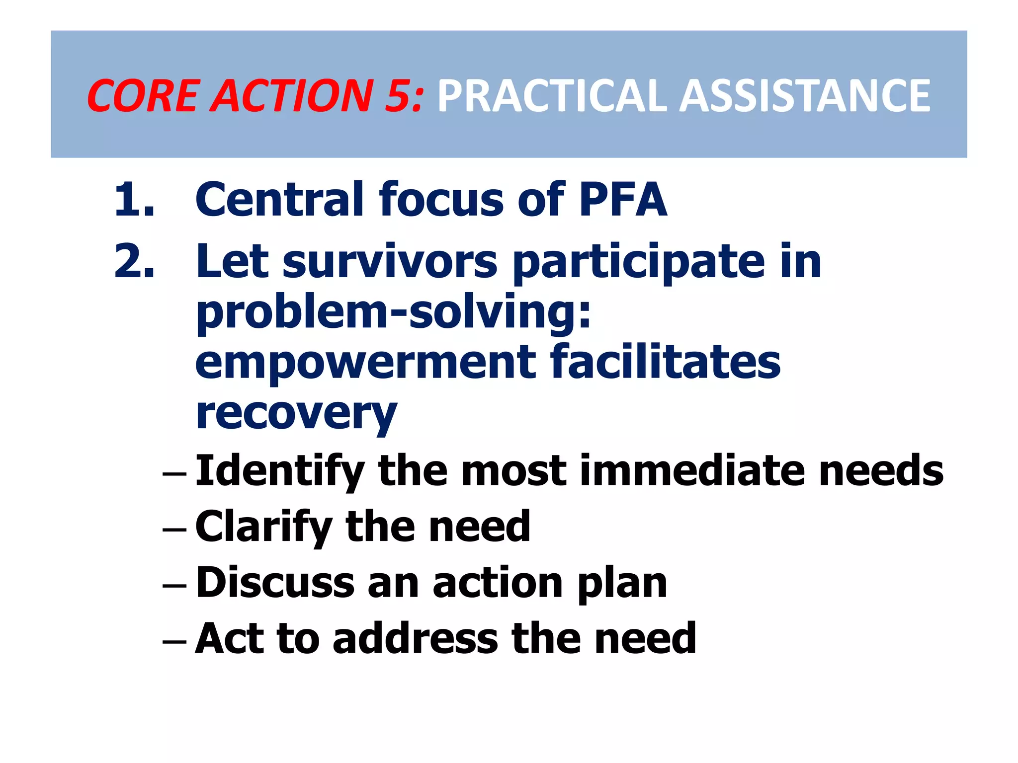 Psychological First Aid | PPTX