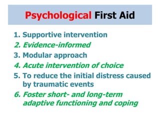 Psychological First Aid | PPTX