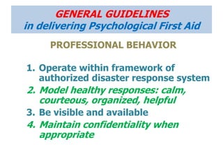 Psychological First Aid | PPTX