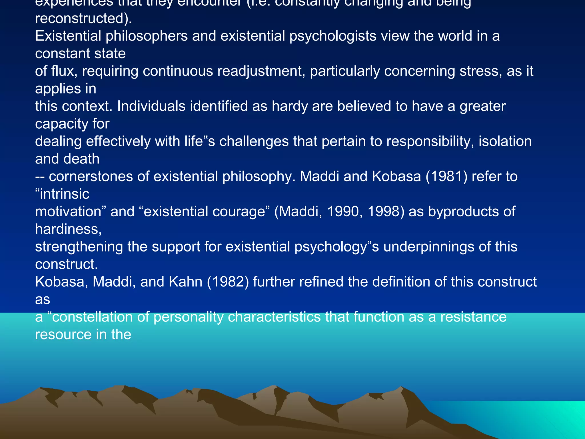 Psychological hardiness | PPT