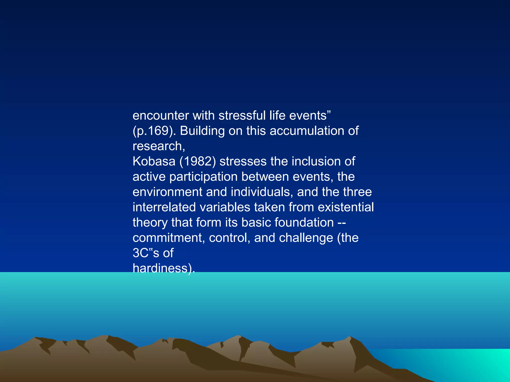 Psychological hardiness | PPT