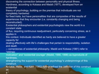 Psychological hardiness | PPT