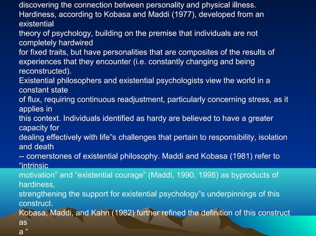 Psychological hardiness | PPT