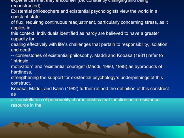Psychological hardiness | PPT
