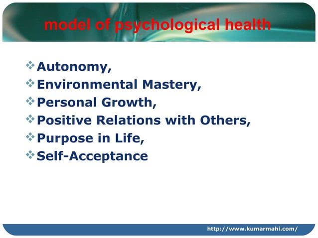 Psychological health | PPT
