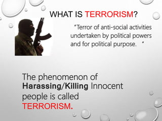 Psychological Impact of Terrorism | PPTX