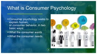 Psychological influence on consumption pattern behavior | PPTX